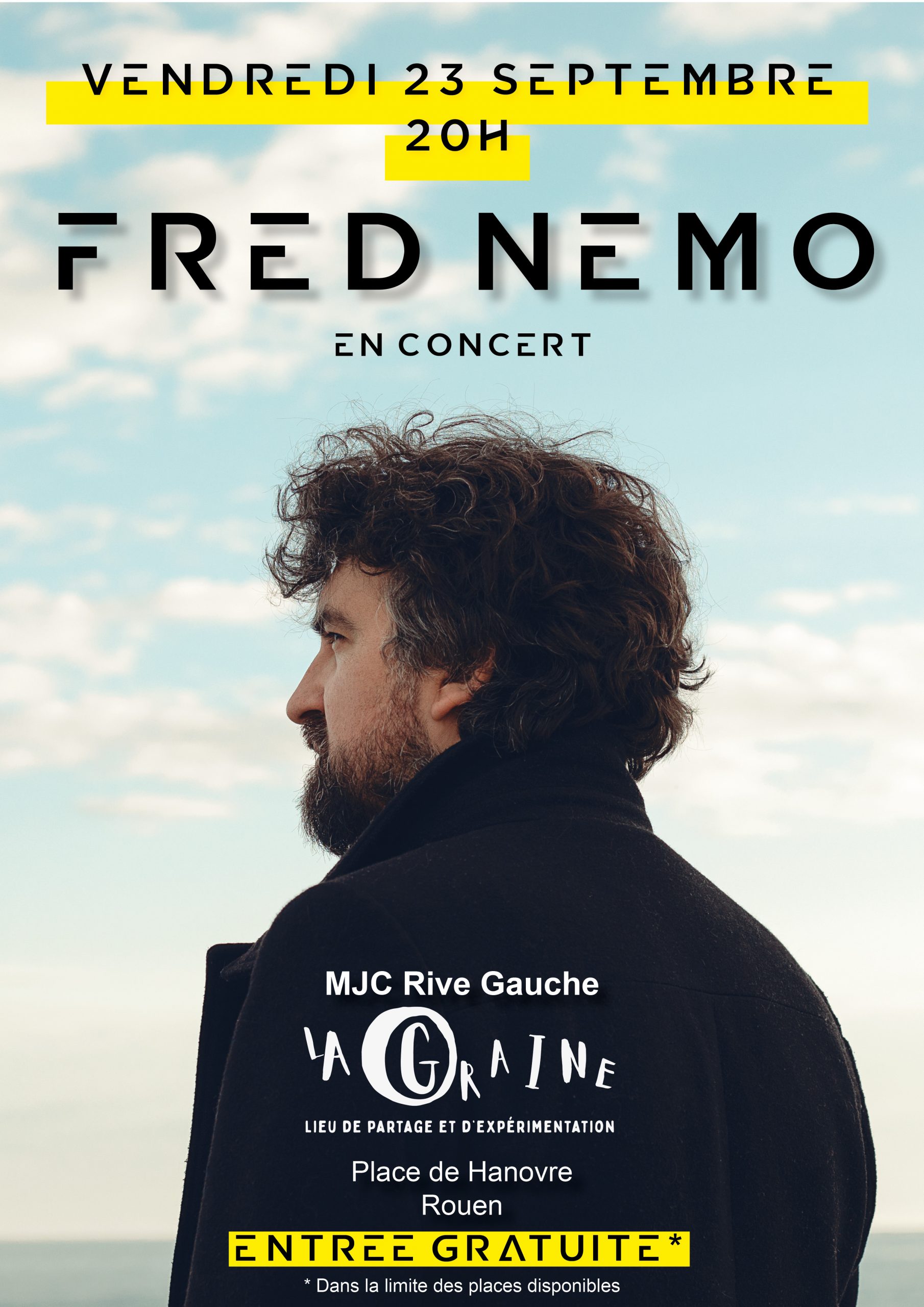 Sortie d’atelier vendredi 23 septembre – concert Fred Nemo – MJC Rouen ...