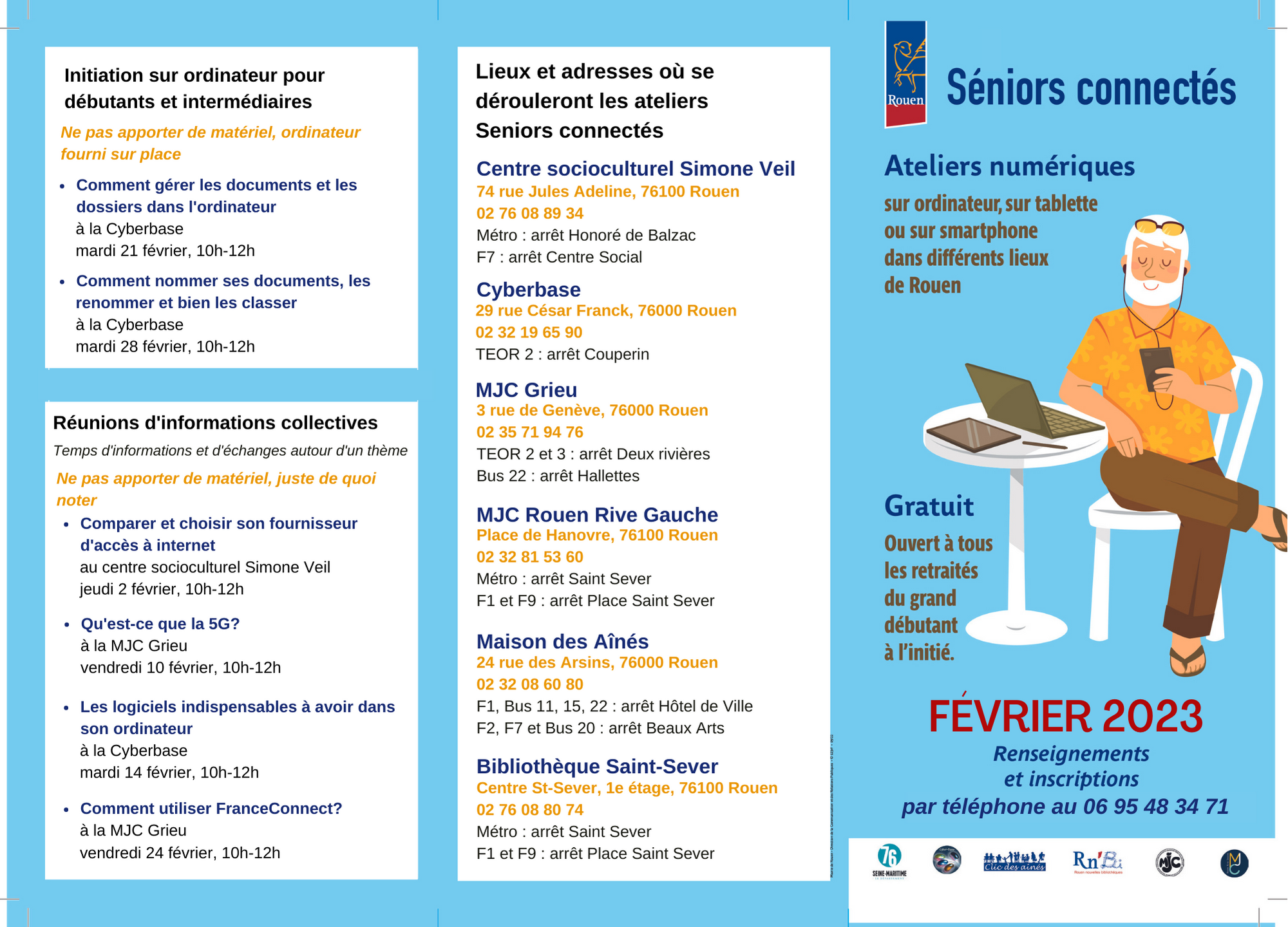 Séniors Connectés – MJC Rouen Rive Gauche